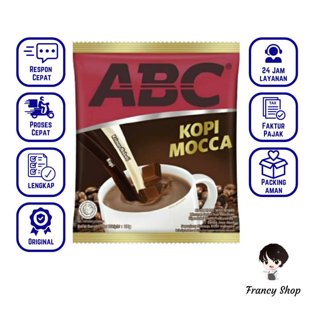 Jual ABC Mocca Kopi Instant Sachet 27 Gr | Shopee Indonesia