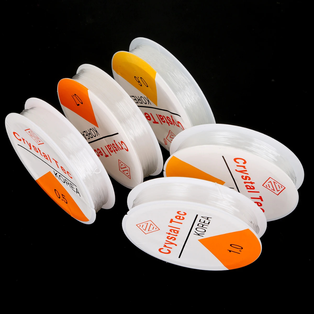 Jual [1 Roll] Tali Karet Senar Elastis Transparan 0.5/0.6/0.7/0.8/1.0 ...