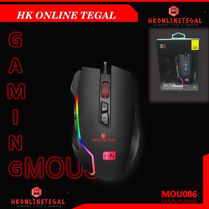 Jual Mouse Gaming RGB HEATZ ZM54 High Precision 3200 DPI Gamers ...