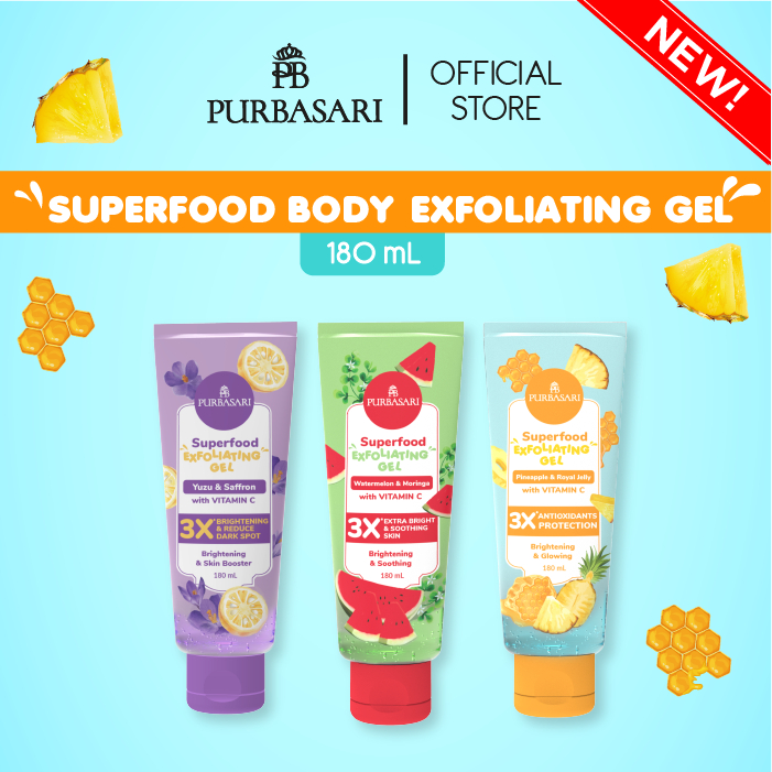 Jual [1pcs] Purbasari Superfood EXFOLIATING GEL / peel badan Lulur ...