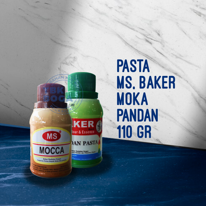 Jual Pasta MS Baker ( Moka 130 gr, Pandan 110 gr ) Ekstrak Mocca Moca ...
