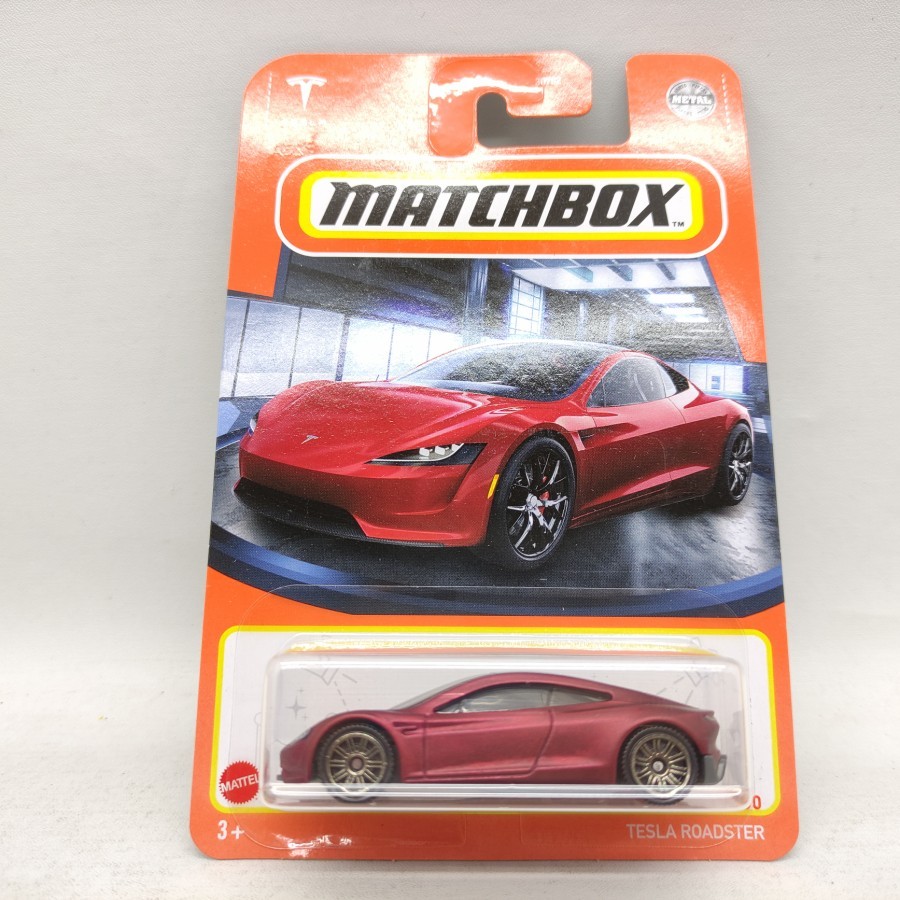 Jual MATCHBOX TESLA ROADSTER Matte Red | Matchbox Original Mattel ...