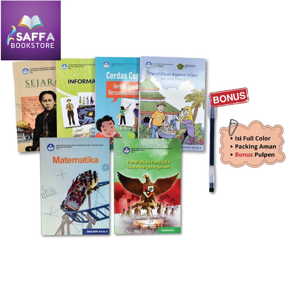 Jual Buku Pelajaran Siswa SMA SMK Kelas Kls 10 X Kurikulum Merdeka Penggerak 2021 2022 ...