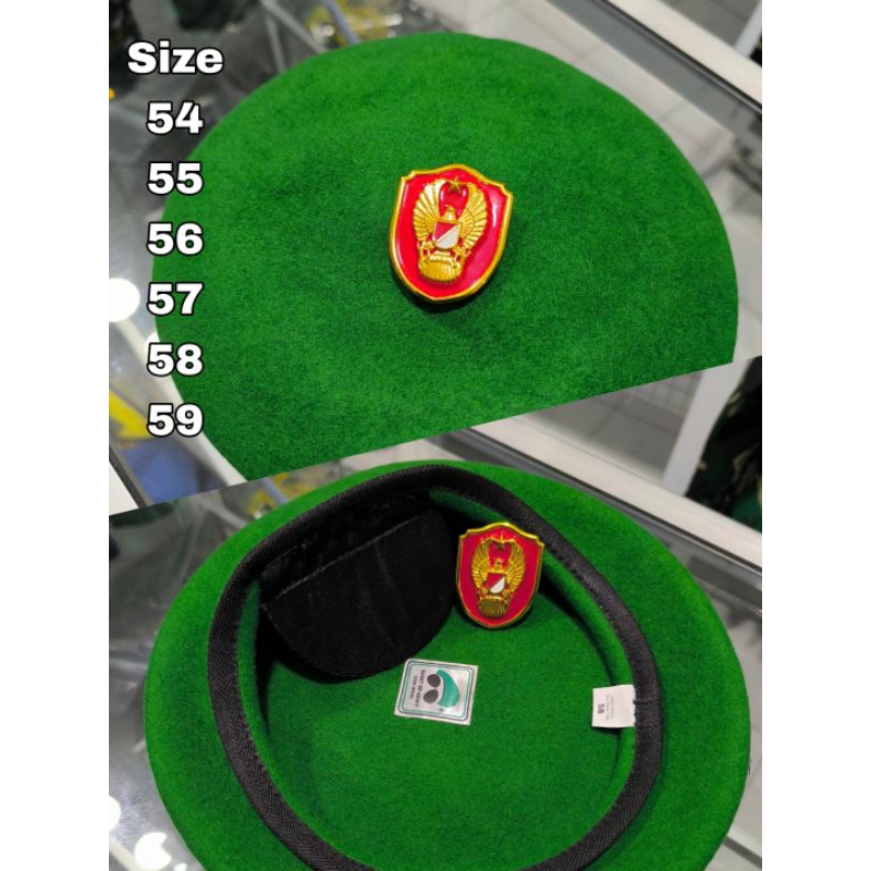 Jual BARET/BARET KACAMATA/BARET HIJAU | Shopee Indonesia