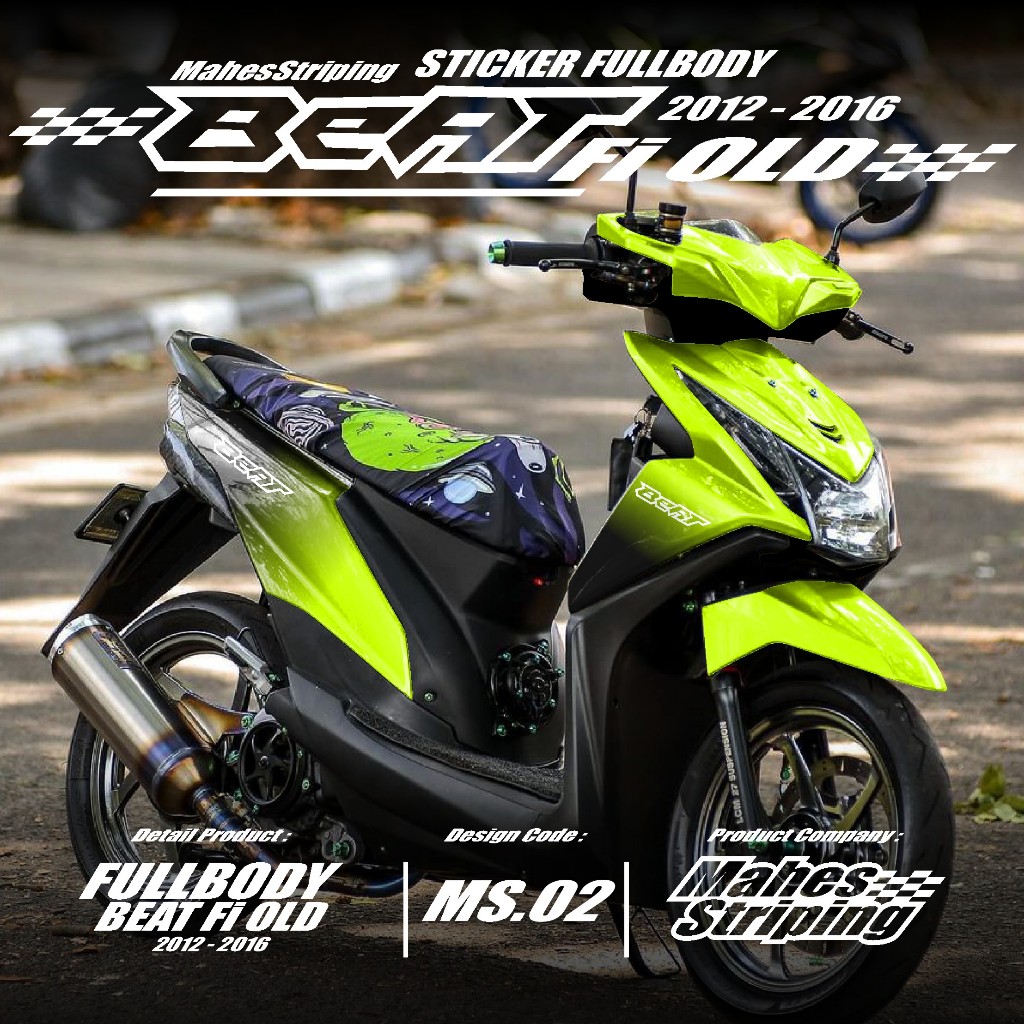 Jual ( COD ) Decal Stiker Beat Fi 2014 Full Body Gradasi Terbaru ...