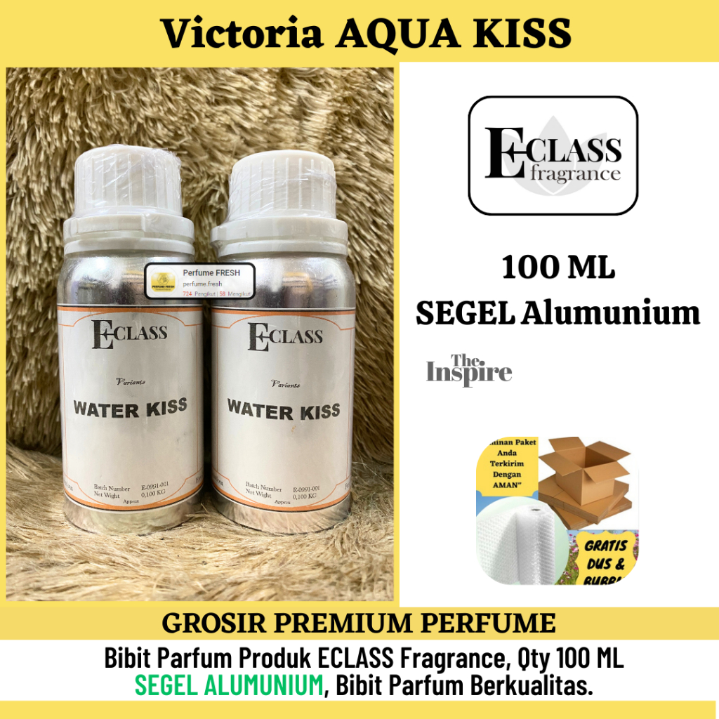 Jual Bibit Parfum Victoria AQUA KISS Packing 100 ML SEGEL Alumunium ECLASS Fragrance - PERFUME ...