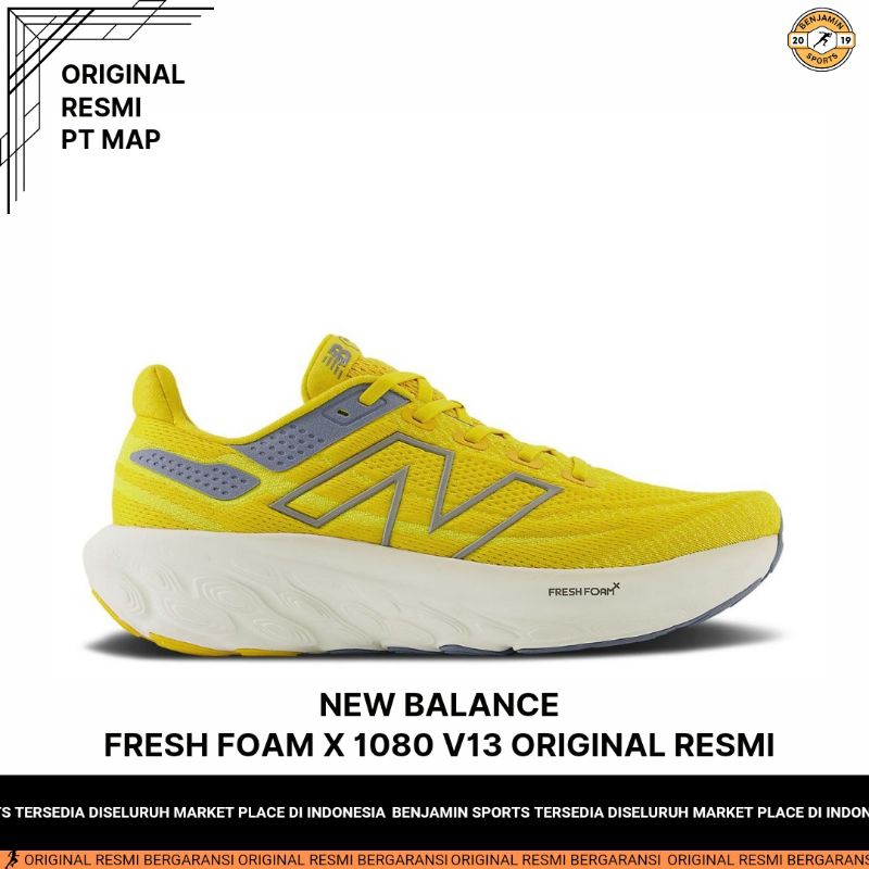 Jual Sepatu lari pria New balance 1080 V13 Ginger lemon Original Resmi ...