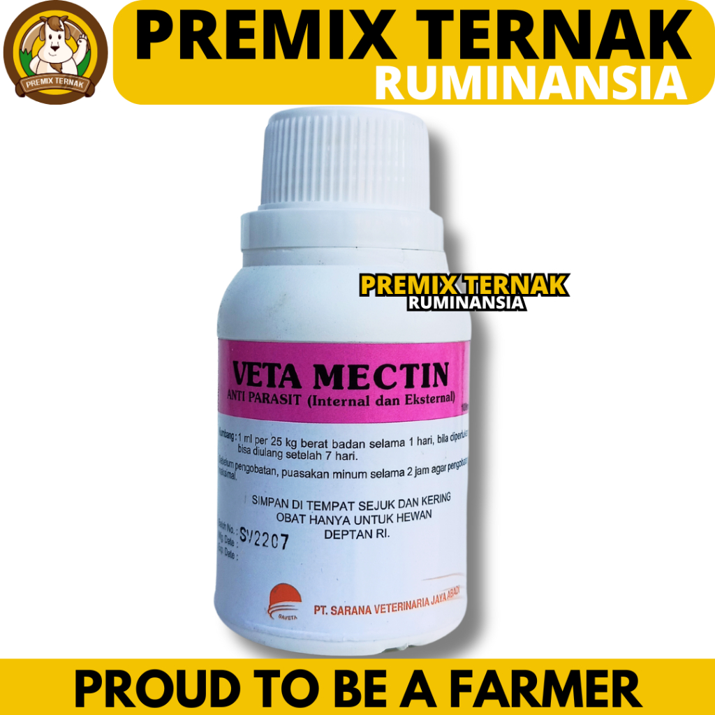 Jual VETA MECTIN 100ML - Obat Anti Parasit Hewan Ternak Kutu Gurem ...