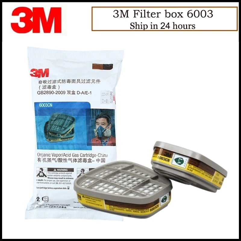 Jual 3M 6003 Filter Organic Cartridge 7502 7503 6200 6800 Complete Set | Shopee Indonesia