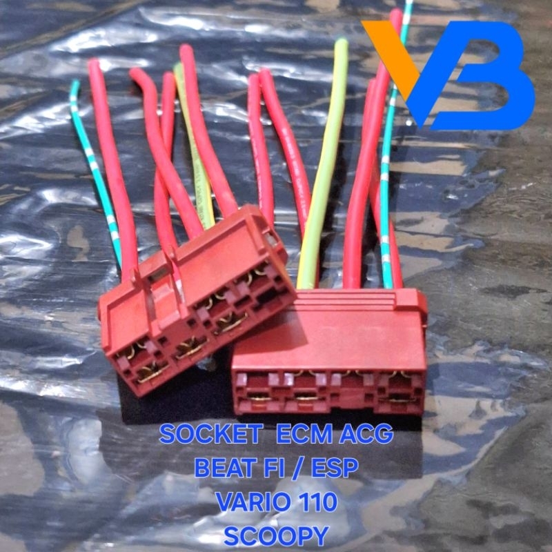 Jual Socket Ecu Beat Esp Fi Vario 110 Scoopy Socket Ecu Beat Fi Pendek ...