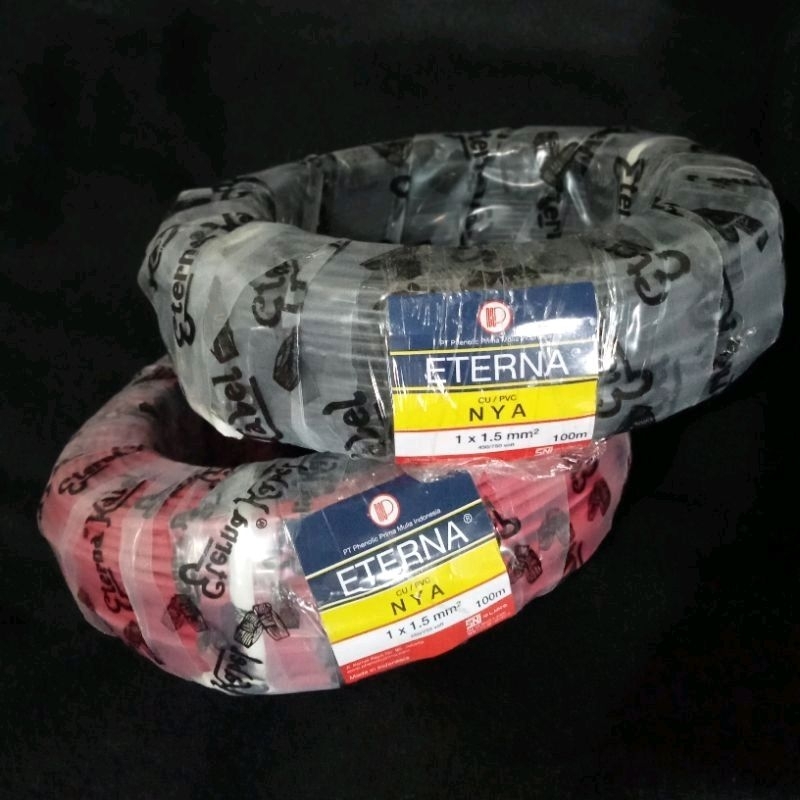 Jual Kabel Listrik ETERNA NYA Ukuran 1x1,5 mm² Panjang 100 Meter | Shopee Indonesia