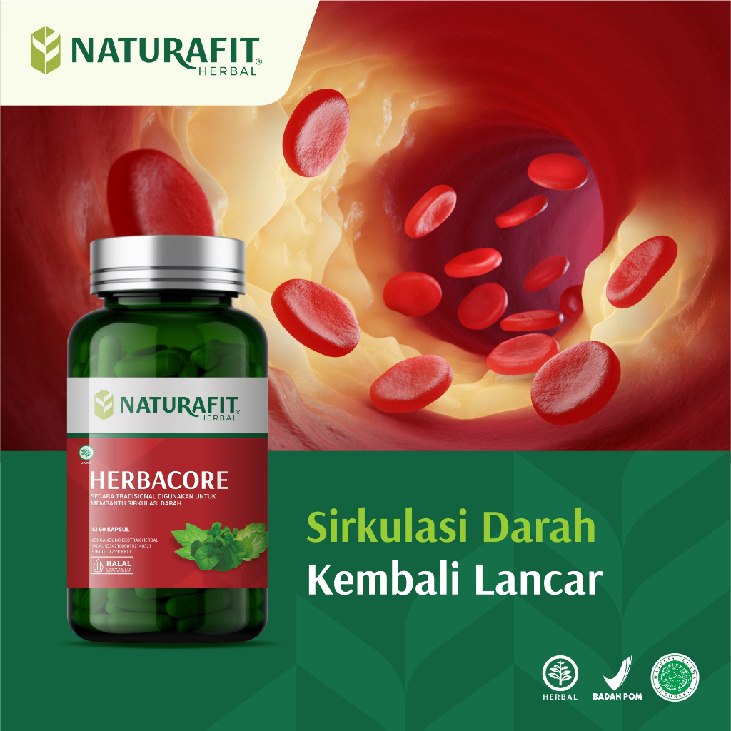 Jual Herbacore OBAT HERBAL Jantung Melancarkan Sirkulasi Darah Cegah Stroke Memelihara Jantung ...