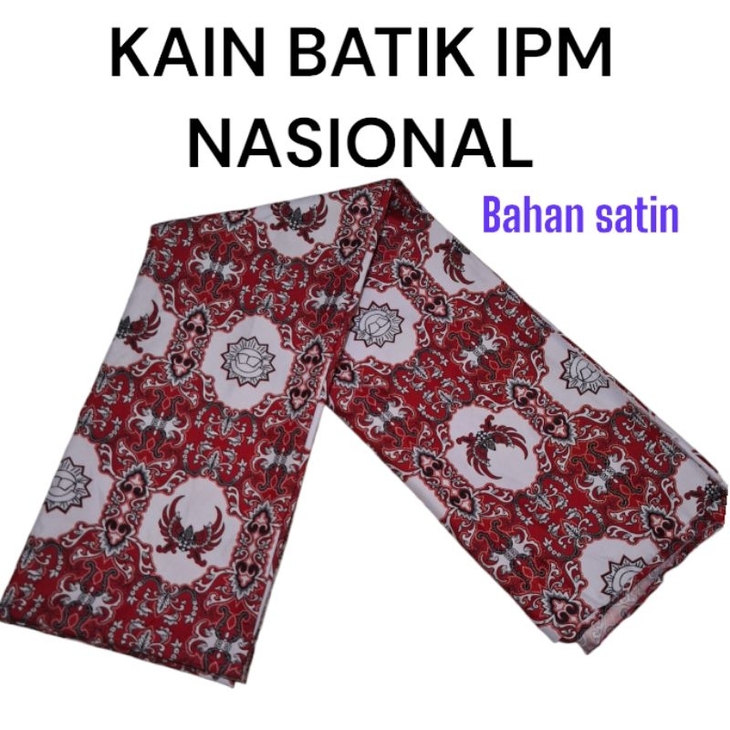 Jual BAHAN SATIN batik ipm muhammadiyah SD l/MI | Shopee Indonesia
