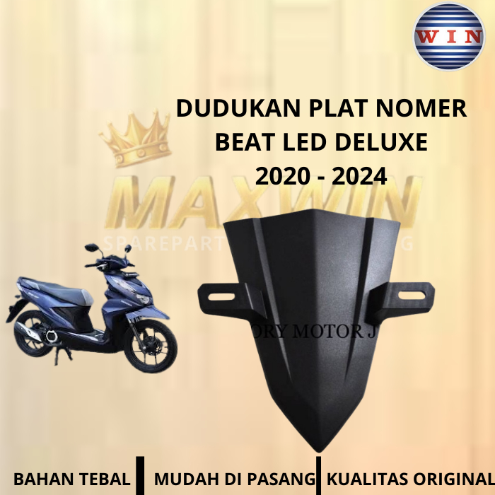 Jual Dudukan Plat Nomer Depan / Tameng Kecil Honda Beat New Led Deluxe K1A Tahun Motor 2020 ...