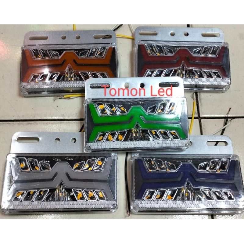 Jual Lampu bak samping truck sein running Led 12v-24v New type 028 | Shopee Indonesia