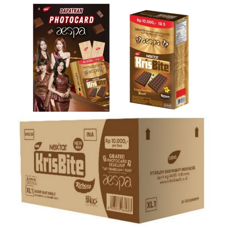 Jual nabati aespa KrisBite Richoco 1 Karton /Dus hadiah Photocard PC ...