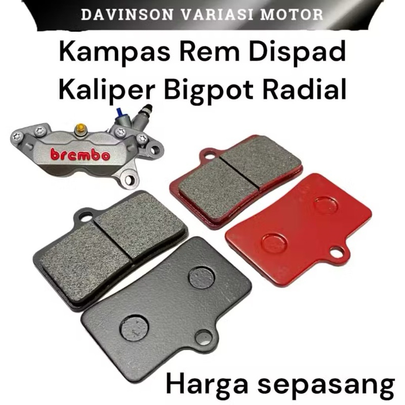 Jual DISPAD KAMPAS REM BREM BIGPOT SEPASANG DISBREAKE KAMPAS EM 4P ...