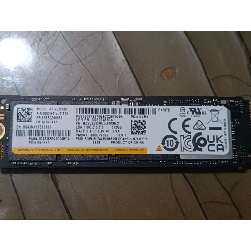 Jual SSD NVme Samsung PM9A1 512Gb | Shopee Indonesia