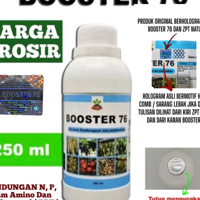 Jual Spesial Pupuk Booster 76 Organik Pelebat Dan Penyubur Tanaman Buah 25ml | Shopee Indonesia