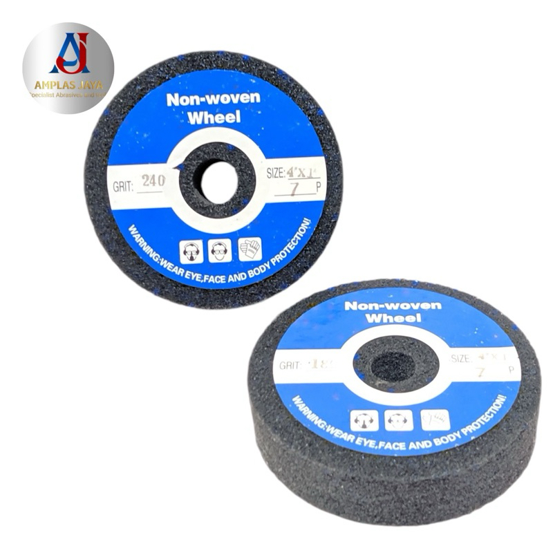 Jual Non Woven Wheel/Poles stainless-4×1 Inch 7P | Shopee Indonesia
