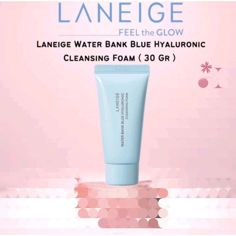 Jual Laneige water bank blue hyaluronic cleansing foam 30g | Shopee ...