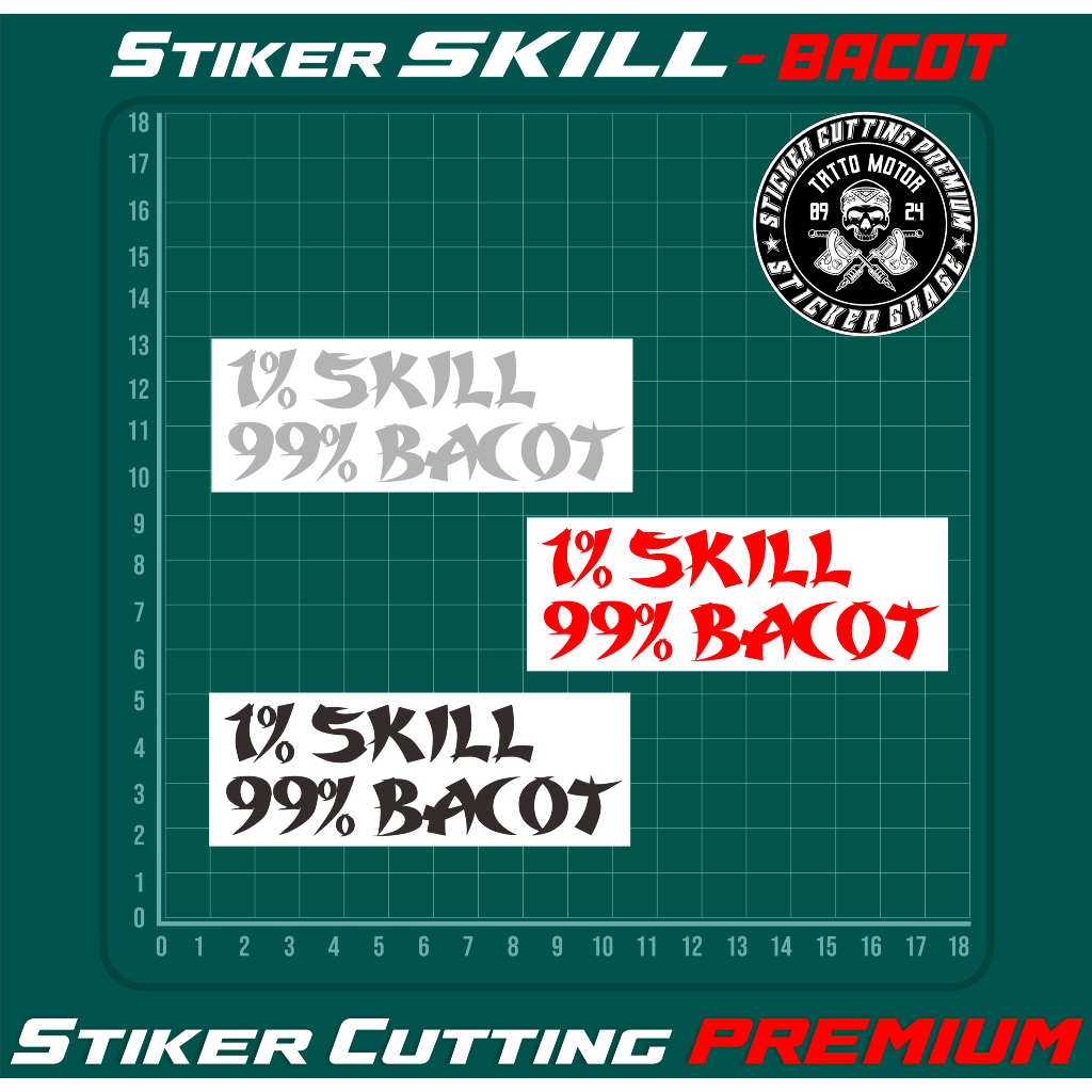 Jual Stiker Keren Variasi Motor Skill Cutting Sticker Motor Keren Viral ...