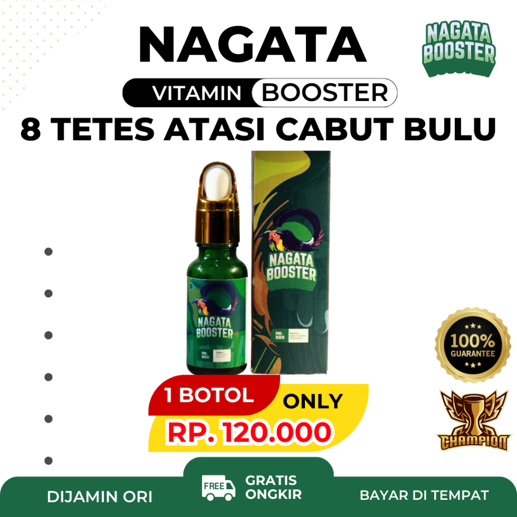 Jual NAGATA BOOSTER - Vitamin Burung Atasi Mabung - Doping Burung ...