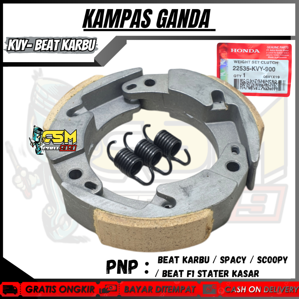 Jual ( HONDA KVY ) KAMPAS GANDA BEAT / BEAT F1 / STATER KASAR / SPACY ...