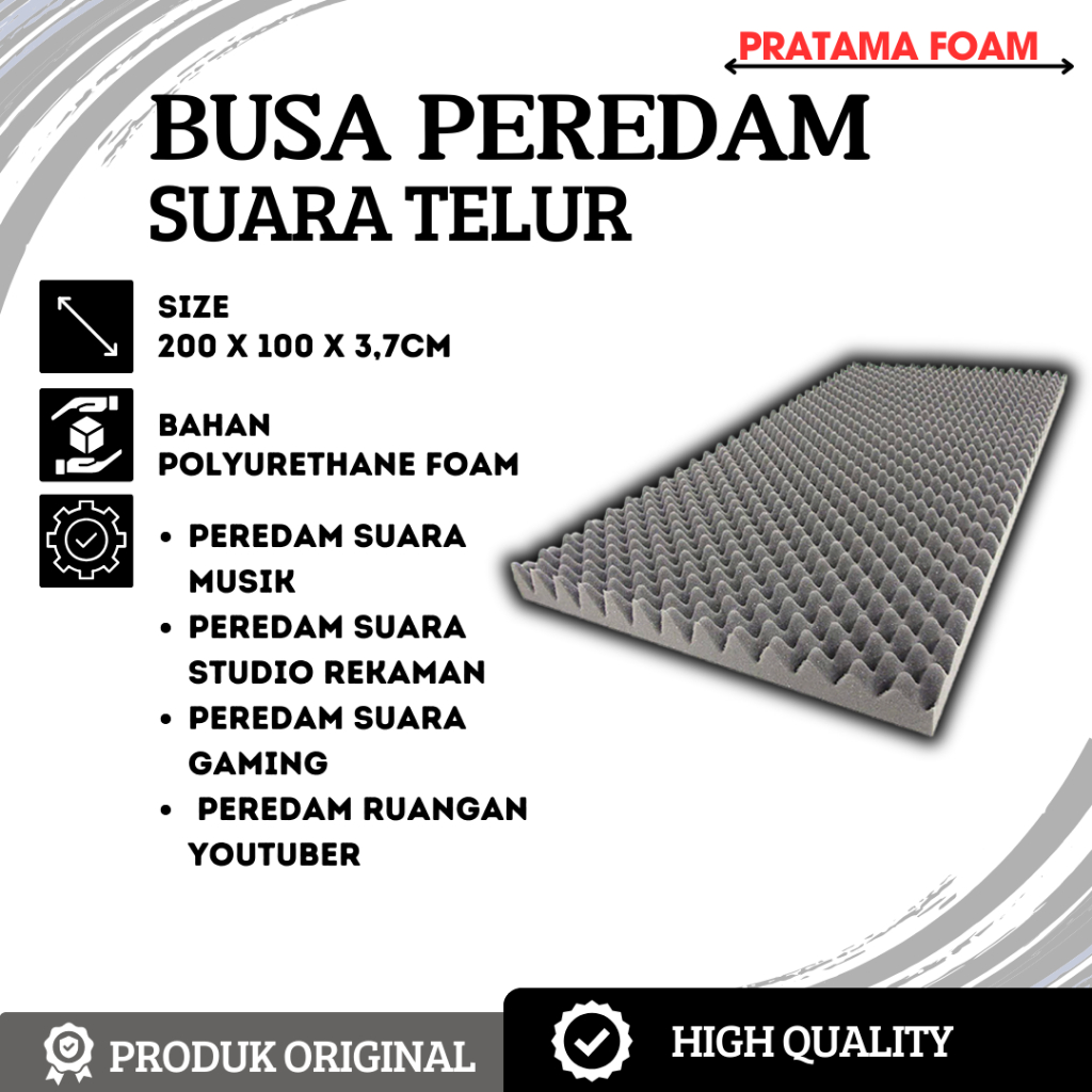 Jual Busa Peredam Suara Telur Profil Kecil / Peredam Suara Musik ...
