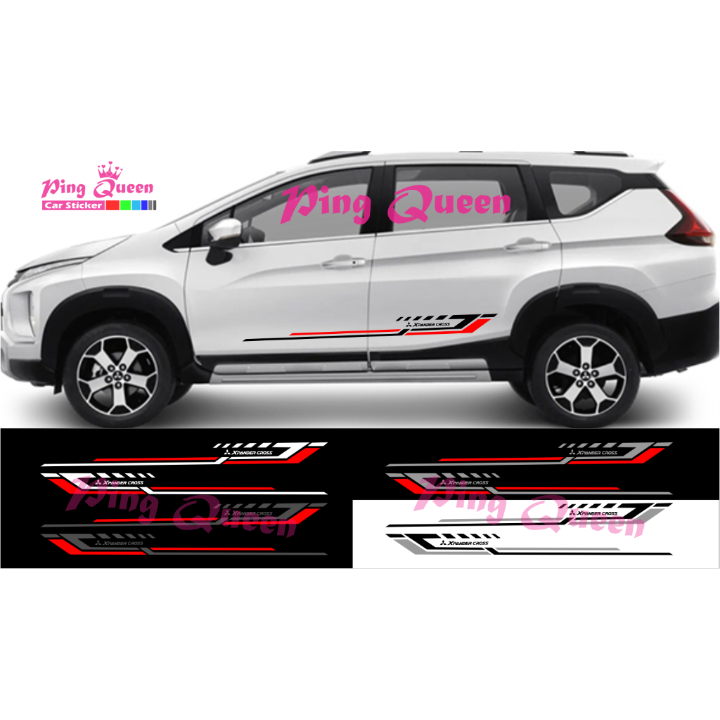 Jual STICKER MOBIL MITSUBISHI XPANDER CROSS STICKER STRIPING VARIASI ...