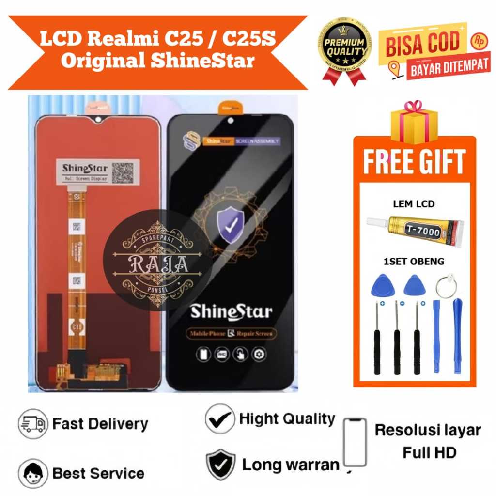 Jual Lcd Touchscreen REALMI C25/ C25S ORIGINAL SHINESTAR / Lcd ...