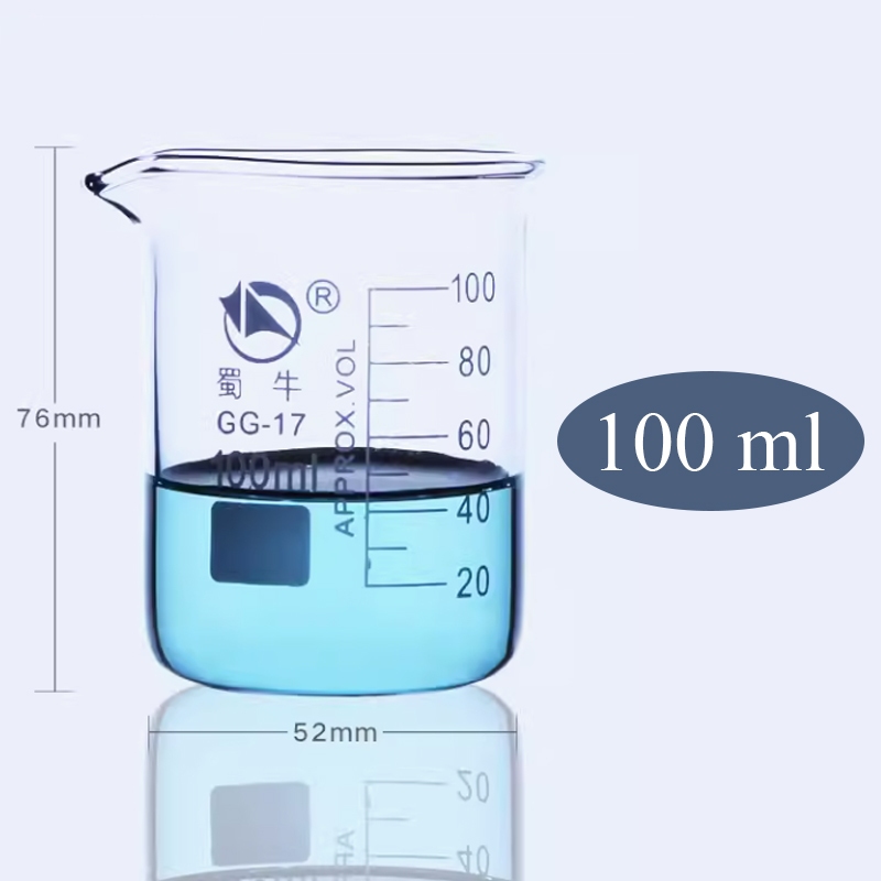Jual Beaker Glass 100ml / Gelas Ukur Kimia 100ml | Shopee Indonesia