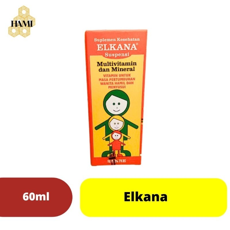 Jual Elkana Sirup 60 ML - Multivitamin Masa Pertumbuhan Anak | Shopee Indonesia