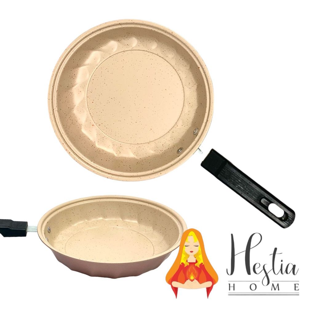 Jual Frypan Ombak Anti Lengket Permukaan Datar Panas Merata Tepi ...