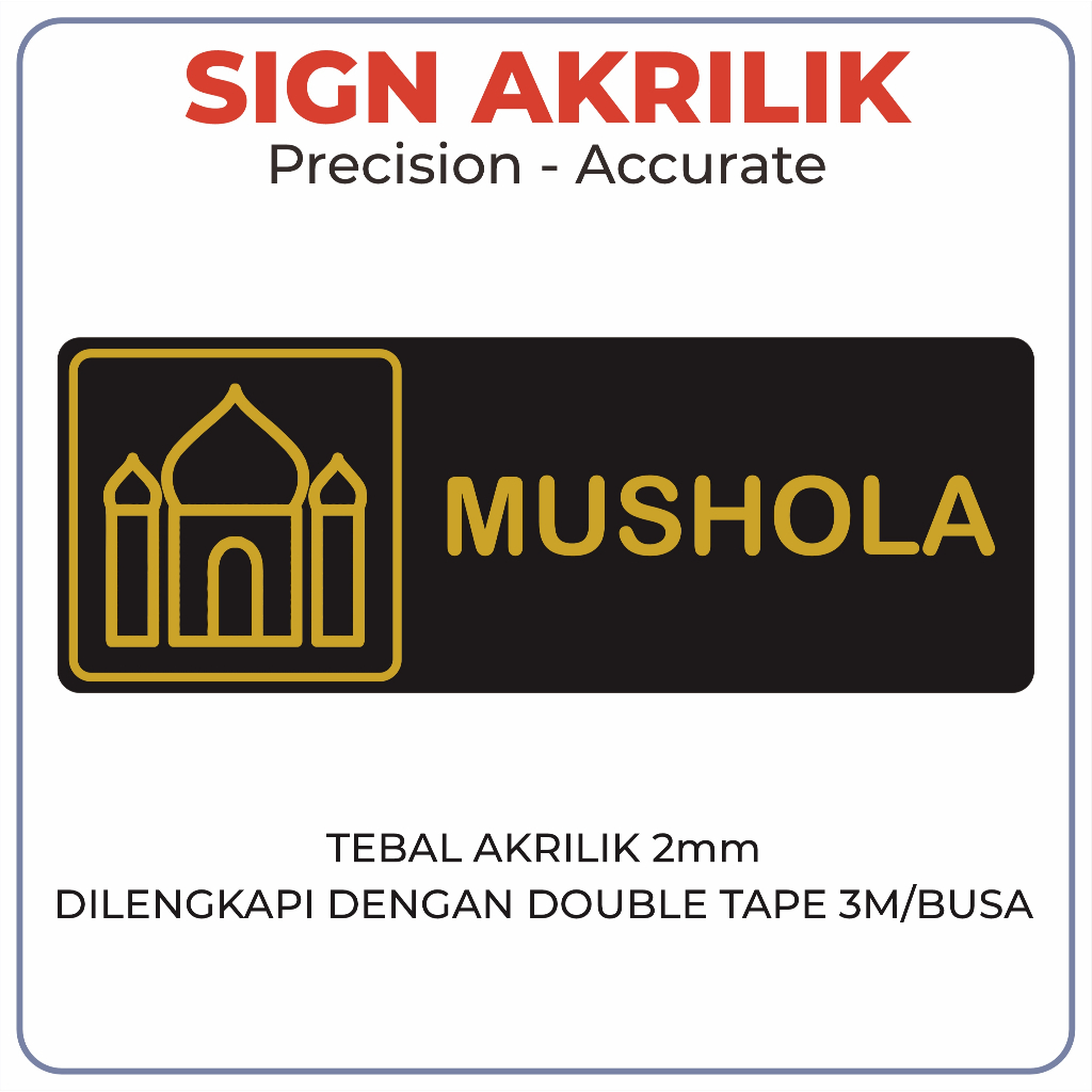 Jual MUSHOLA APOTEK AKRILIK/PAPAN ACRYLIC/SIGN BOARD ACRYLIC/LABEL ...
