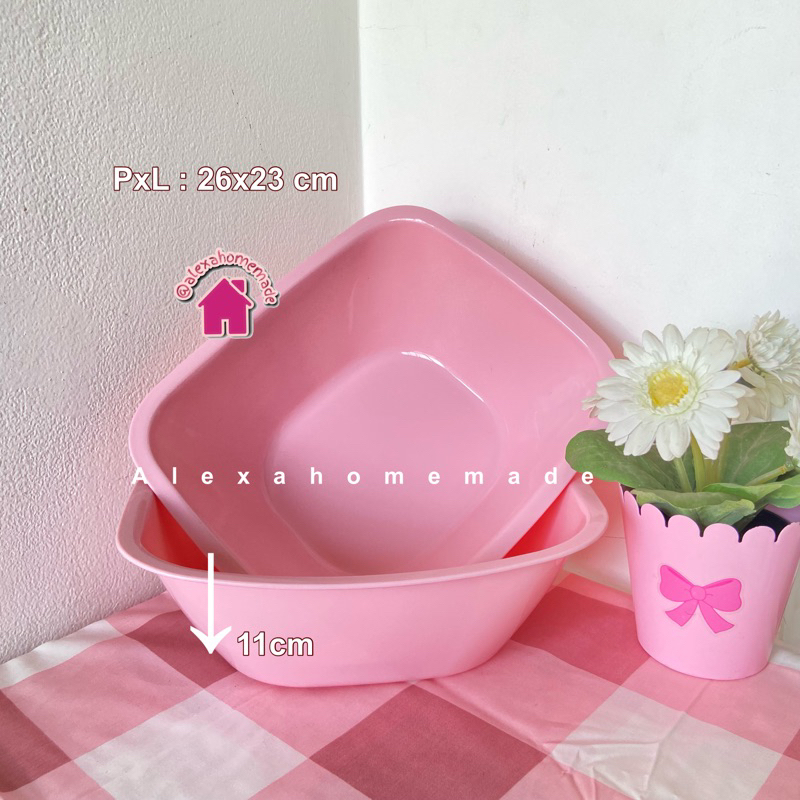 Jual BASKOM KOTAK PLASTIK/baskom sayur/baskom lauk pauk | Shopee Indonesia