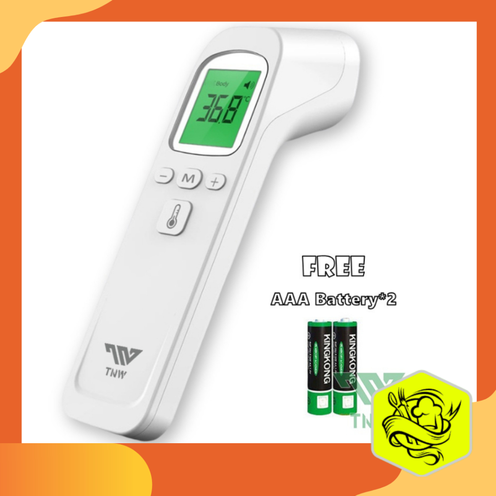 Jual TNW Thermogun Termometer Suhu Tubuh Digital Termometer Inframerah ...