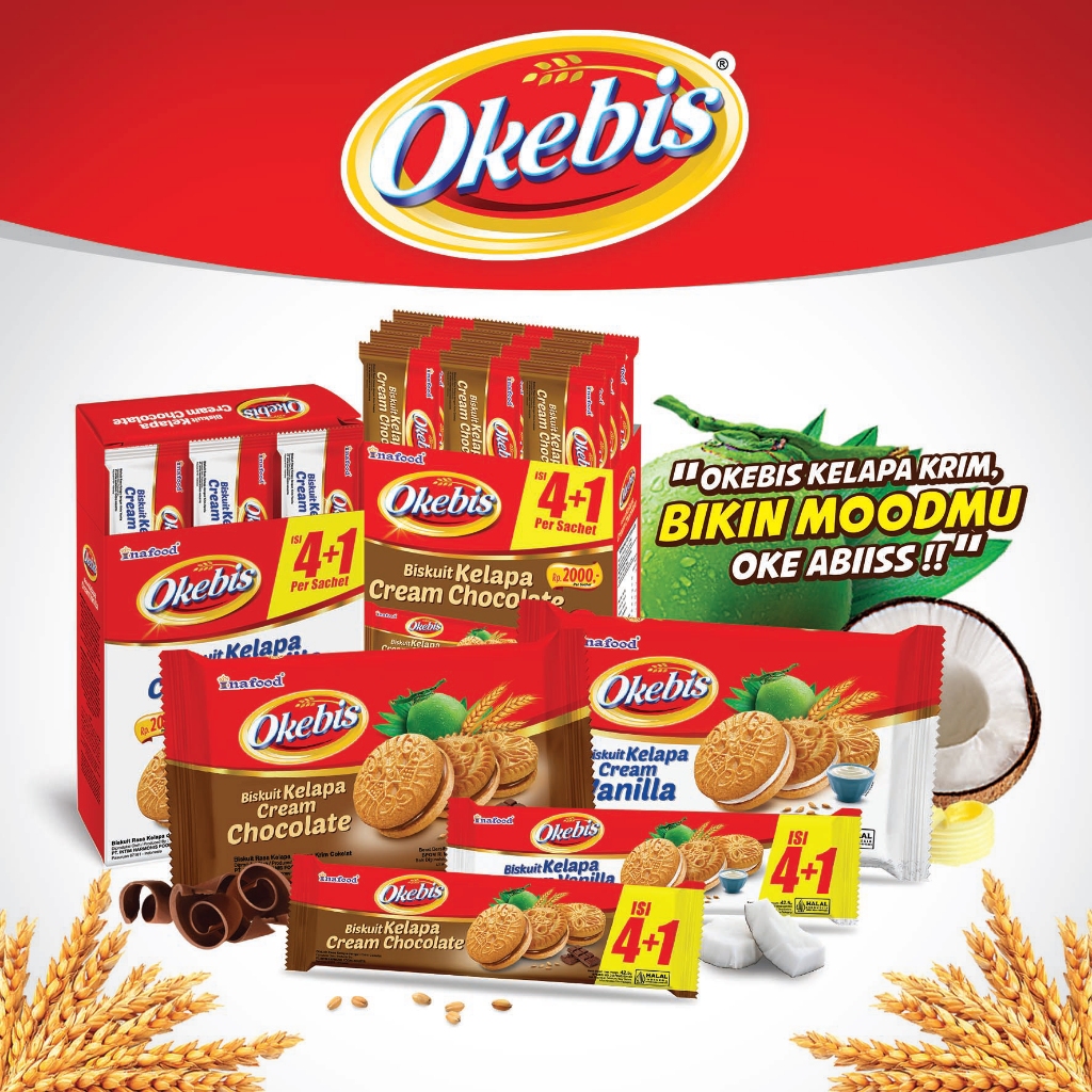 Jual Okebis Kelapa Cream 72 (1 KARTON ISI 72 PCS) | Shopee Indonesia