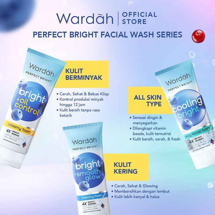 Jual Wardah PERFECT BRIGHT Creamy FOAM 50ml | Shopee Indonesia