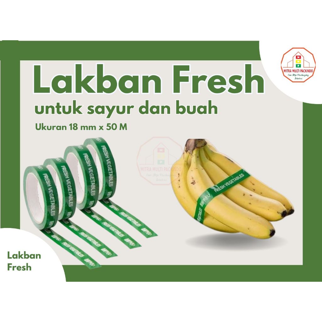 Jual Lakban Fresh Vegetables 18MM X 50M Isolasi Hidroponik Buah Dan ...