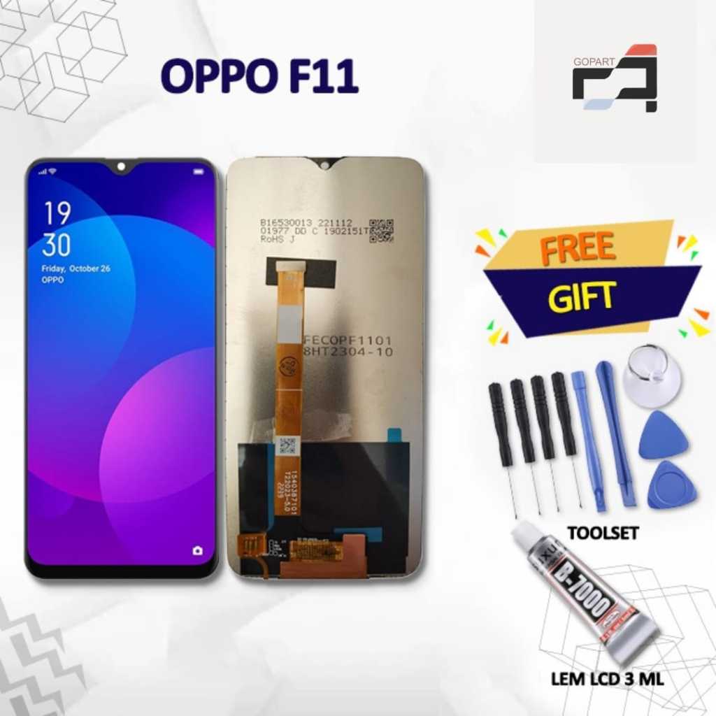 Jual LCD OPPO F11/CPH1913/CPH1911 FULLSET TOUCHSCREEN FREE TOOLSET+LEM ...