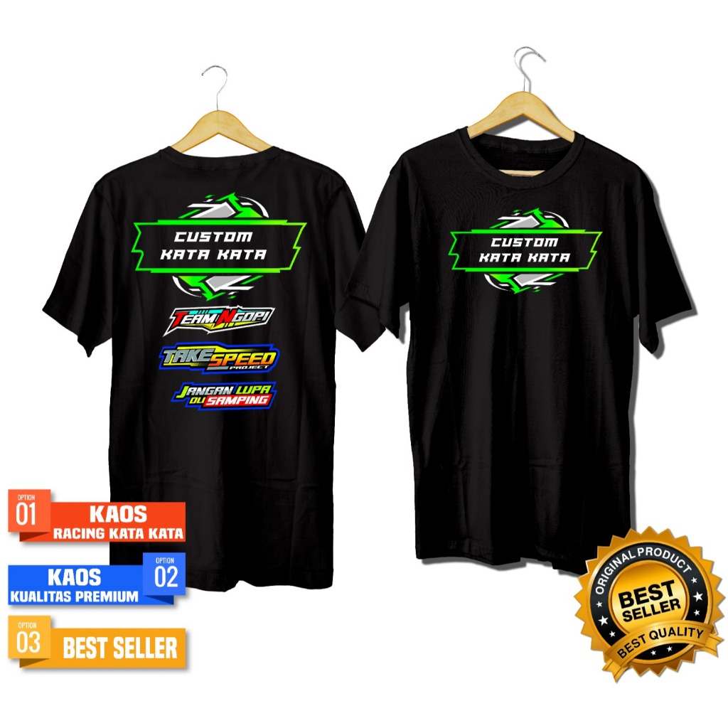 Jual Kaos Racing Custom Tulisan Team Kaos Dewasa Costum Racing Ready ...