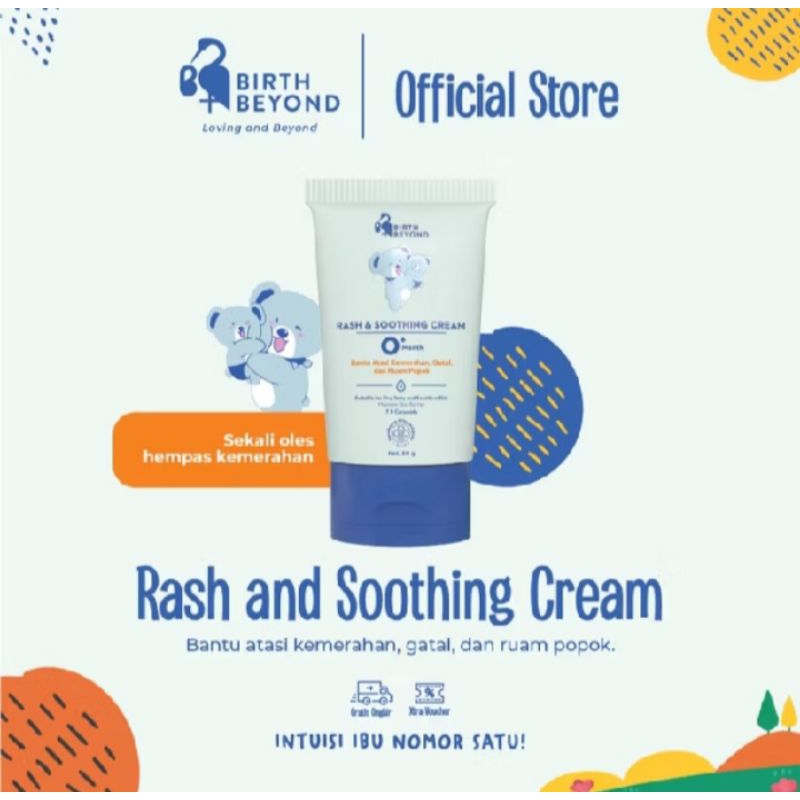 Jual Bibi Birth Beyond- Rash and Soothing Cream 50g, krim pereda ruam ...