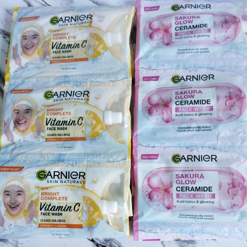 Jual Garnier Face Wash Sabun Muka Sachet 9 ml | Shopee Indonesia