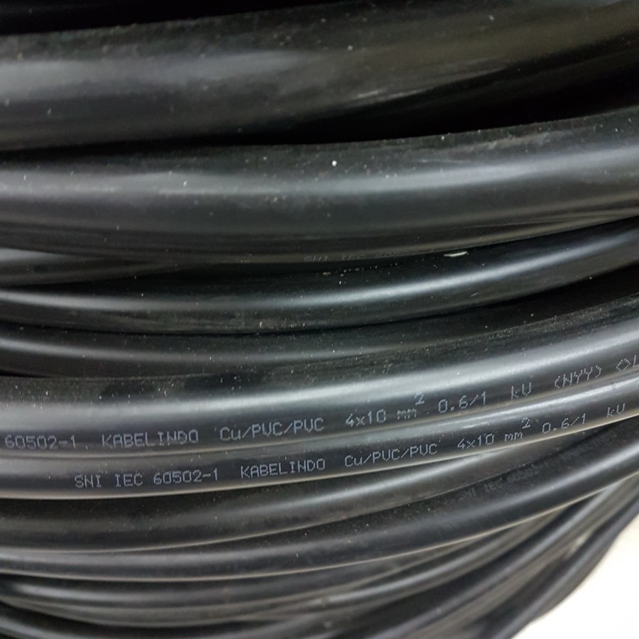 Jual Kabel NYY 4 x 10 mm Merk Kabelindo / Kabel Tufur 4 x 10 Kabelindo ...