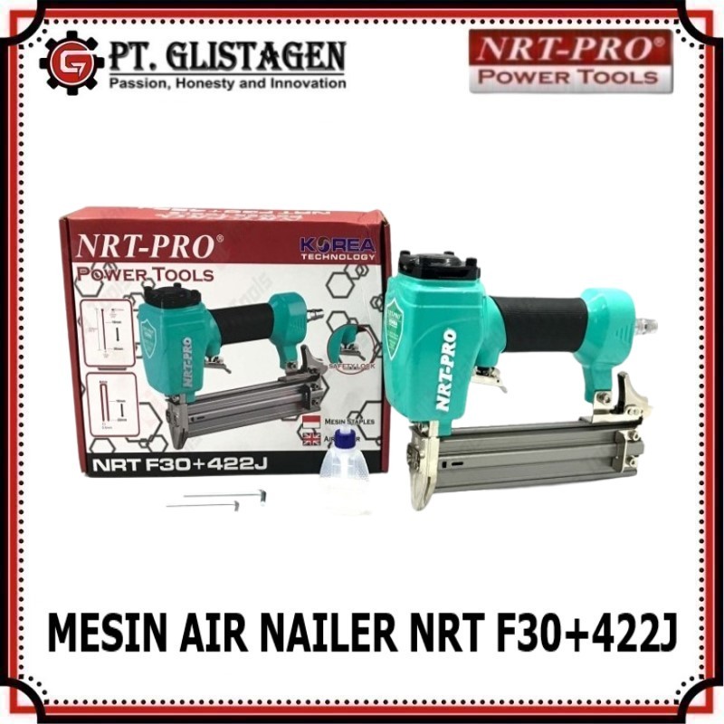 Jual Mesin Air Nailer Gun Staples Angin Paku Tembak Stapler 2 in 1 NRT F30 + 422J NRT PRO ...