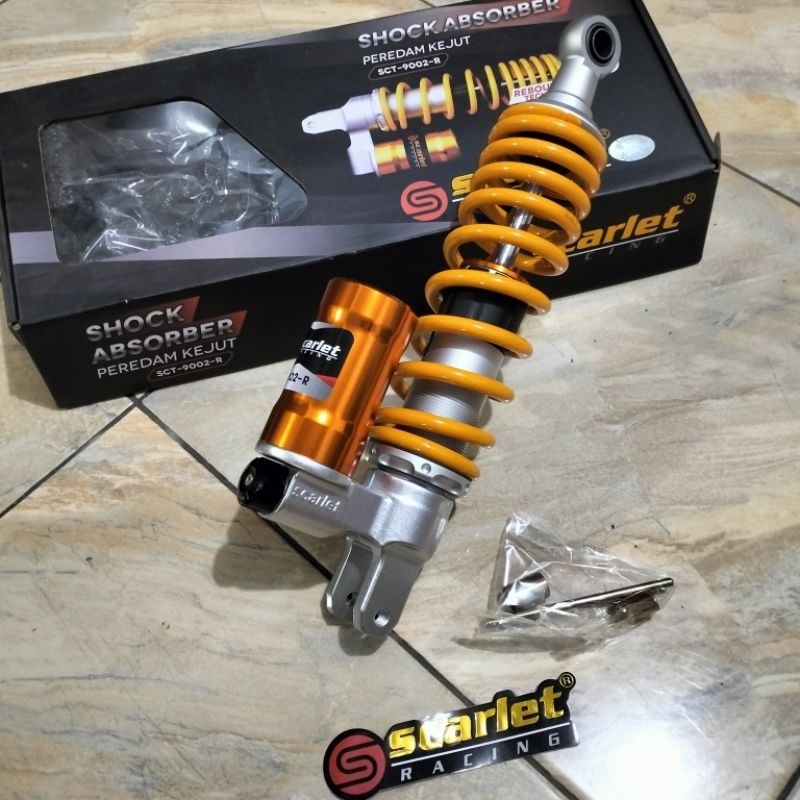 Jual shockbreaker scarlet sct 9002R 325mm stylo 160 klik fungsi tabung ...