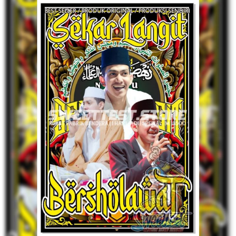 Jual 1 HARI JADI + FREE STICKER, BENDERA PRINTING CUSTOM SOLO, CETAK ...