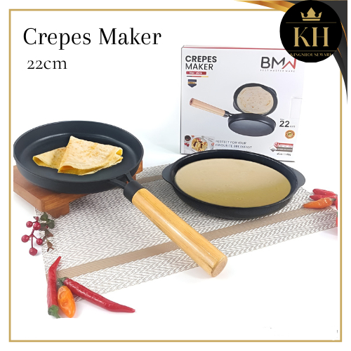 Jual KH- Crepes Maker Ukuran 22cm Cetakan Kulit Lumpia Risol Anti ...
