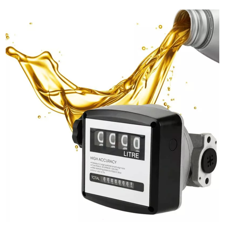 Jual Flow Meter 4 Digit Output Input 1 Inch High Accuracy Flowmeter BBM ...